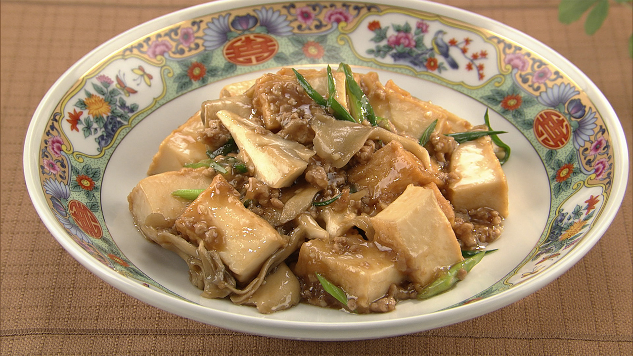 厚揚げと舞茸の煮込み｜【公式】DAIGOも台所～きょうの献立 何にする？～｜朝日放送テレビ